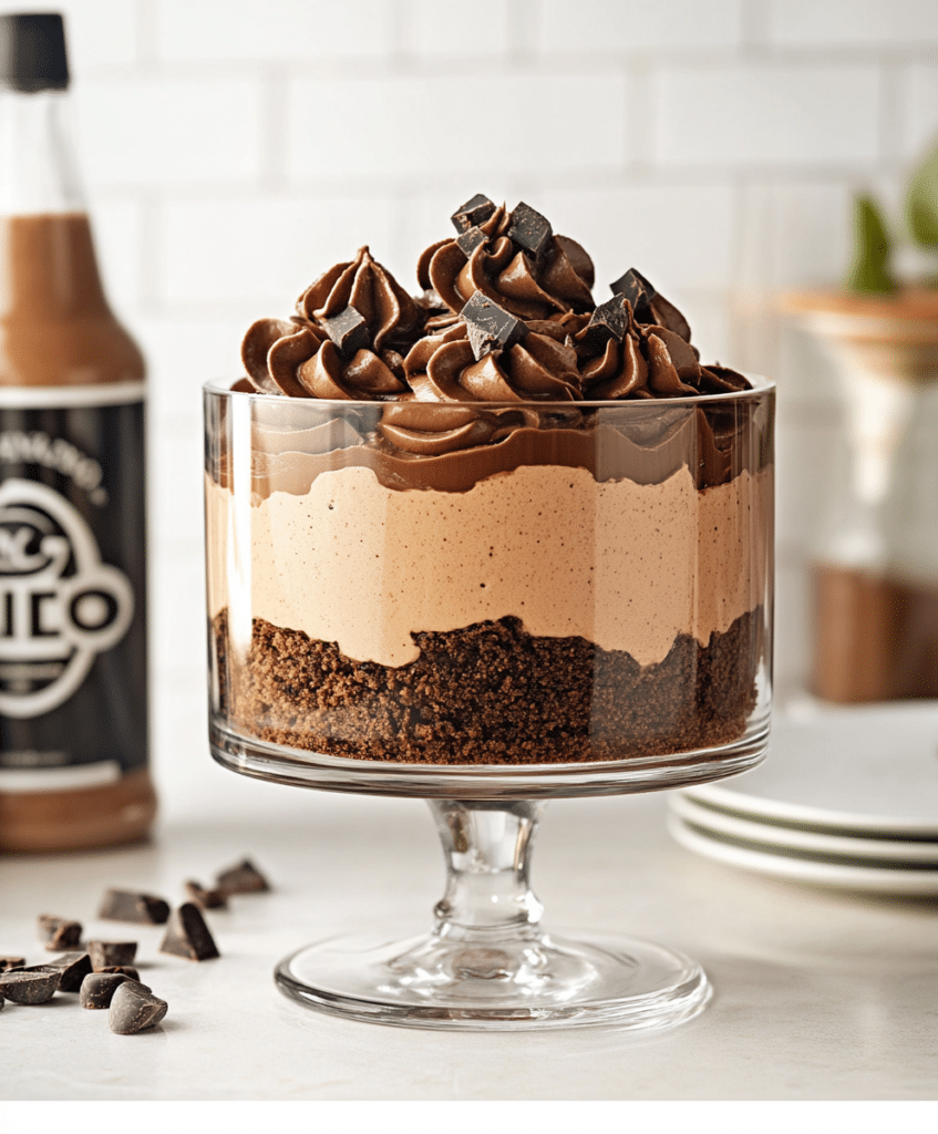 Bailey’s Chocolate Cheesecake Trifle Recipe - sandrarecipes.com