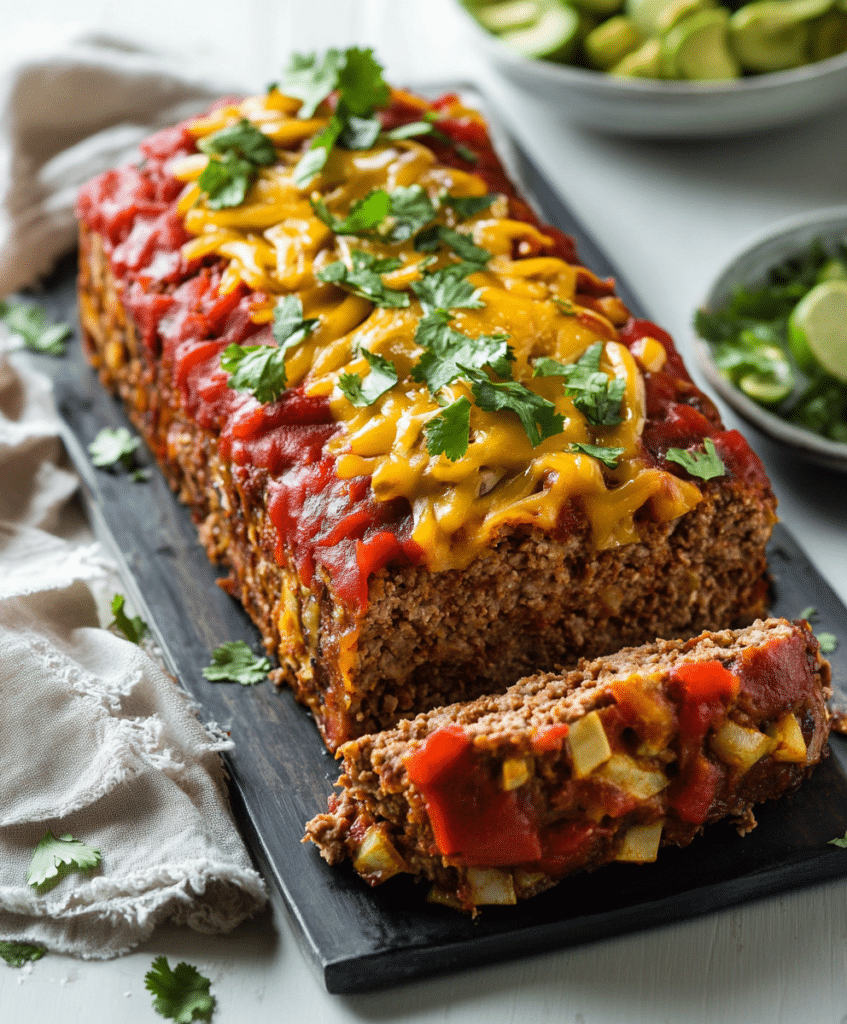 Mexican Taco Meatloaf Recipe - sandrarecipes.com