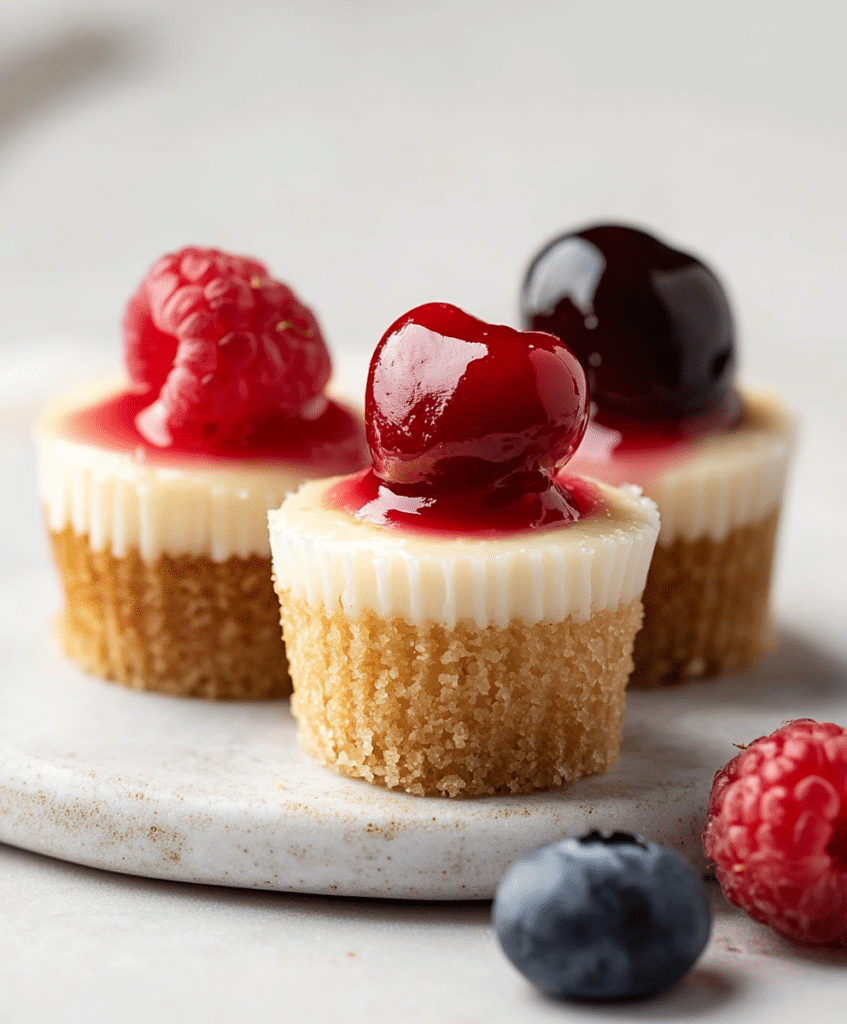 Mini Cheesecakes Recipe - sandrarecipes.com